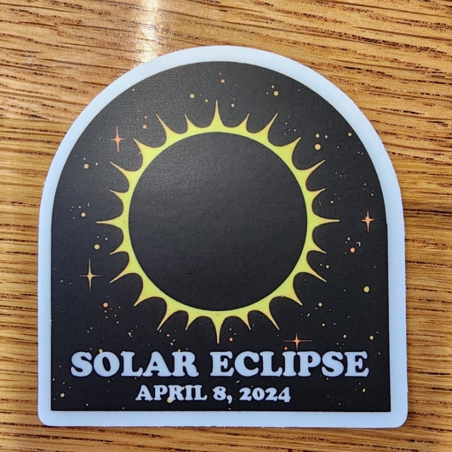 Solar Eclipse Badge Sticker | Martinsville Soapworks - Handmade Bath ...